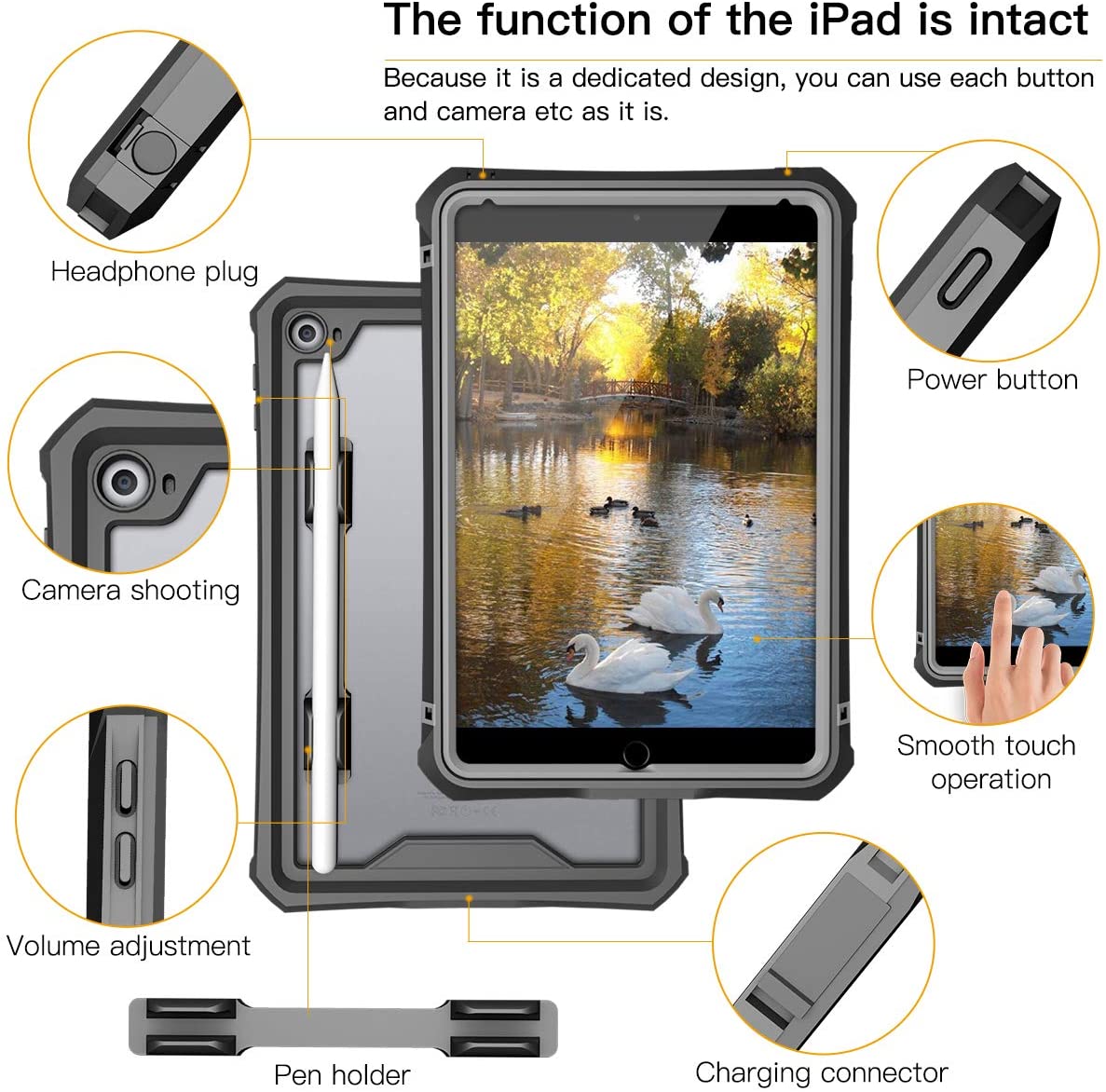 meritcase-ipad mini 5 waterproof case