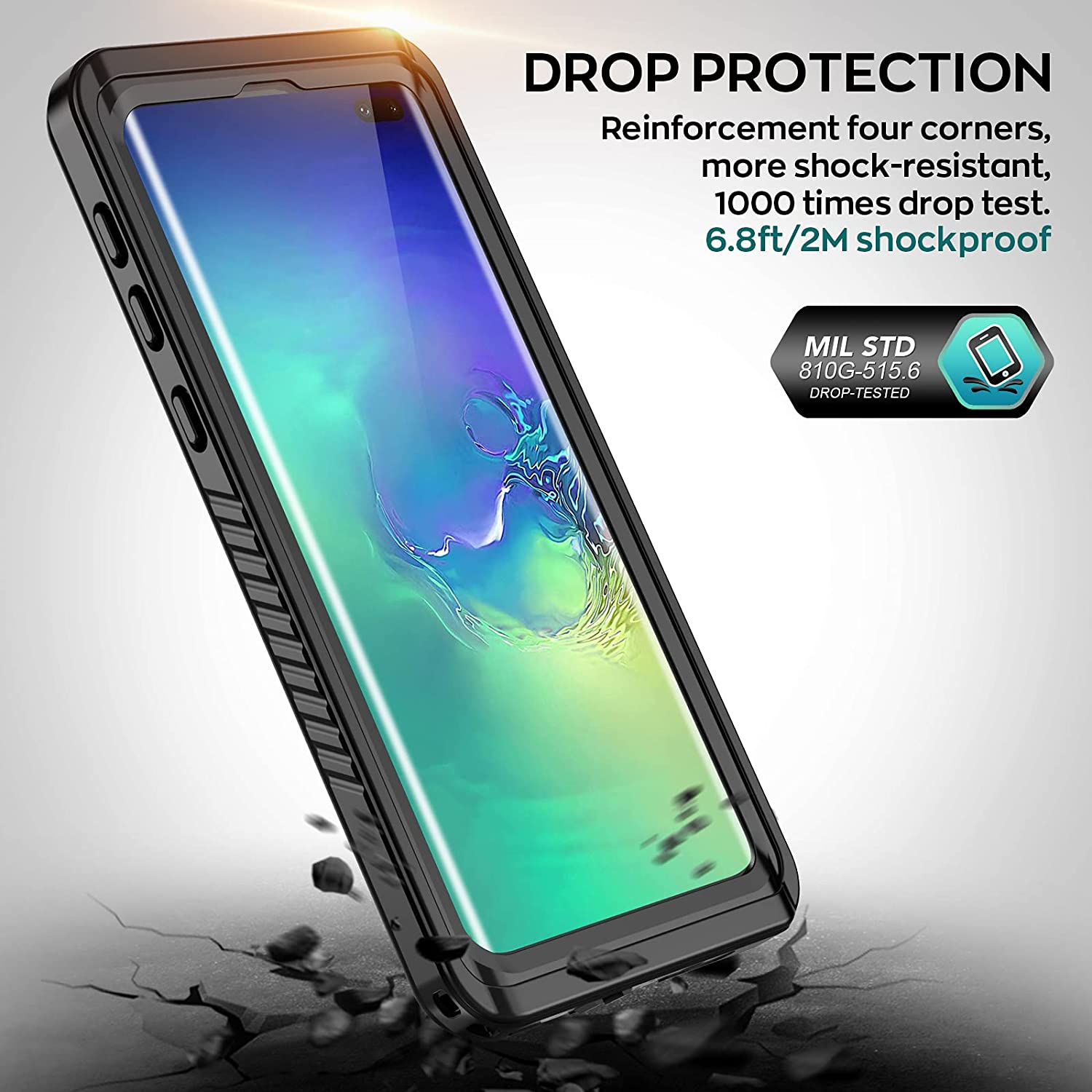 meritcase-Galaxy S10 + Plus Waterproof Case
