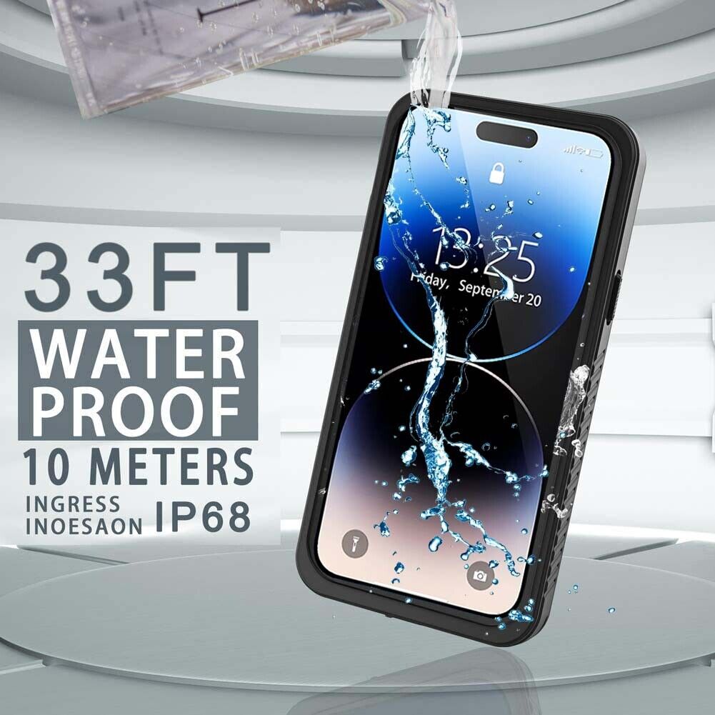meritcase-iPhone 14 Pro Max Case Waterproof, iPhone 14 Pro Max Phone Case with Built-in Screen ...