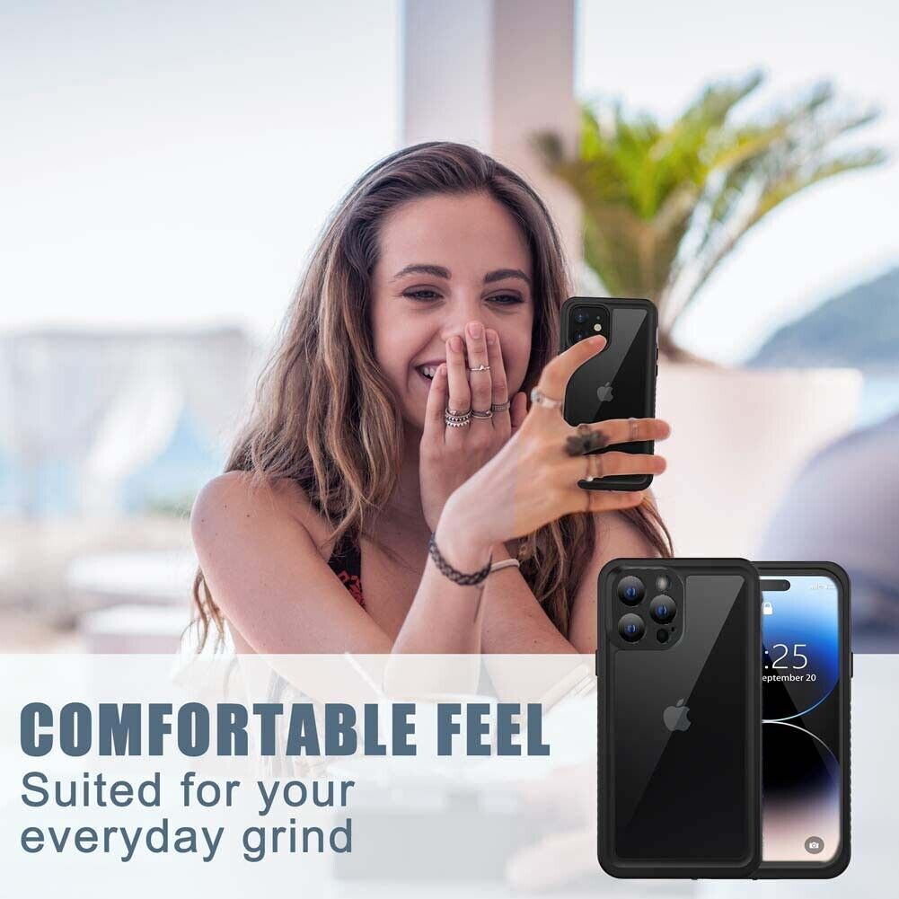 meritcase-iPhone 14 Pro Max Case Waterproof, iPhone 14 Pro Max Phone Case with Built-in Screen ...