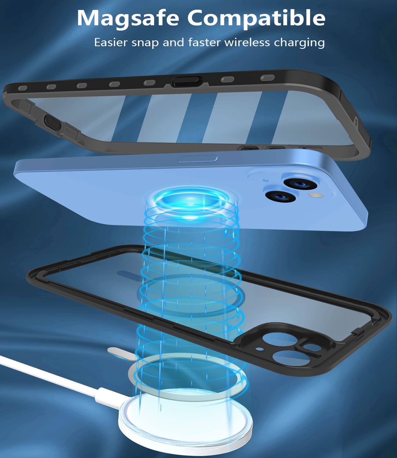 meritcase-iPhone 14 Plus Waterproof Case,Shockproof Dustproof Sturdy ...