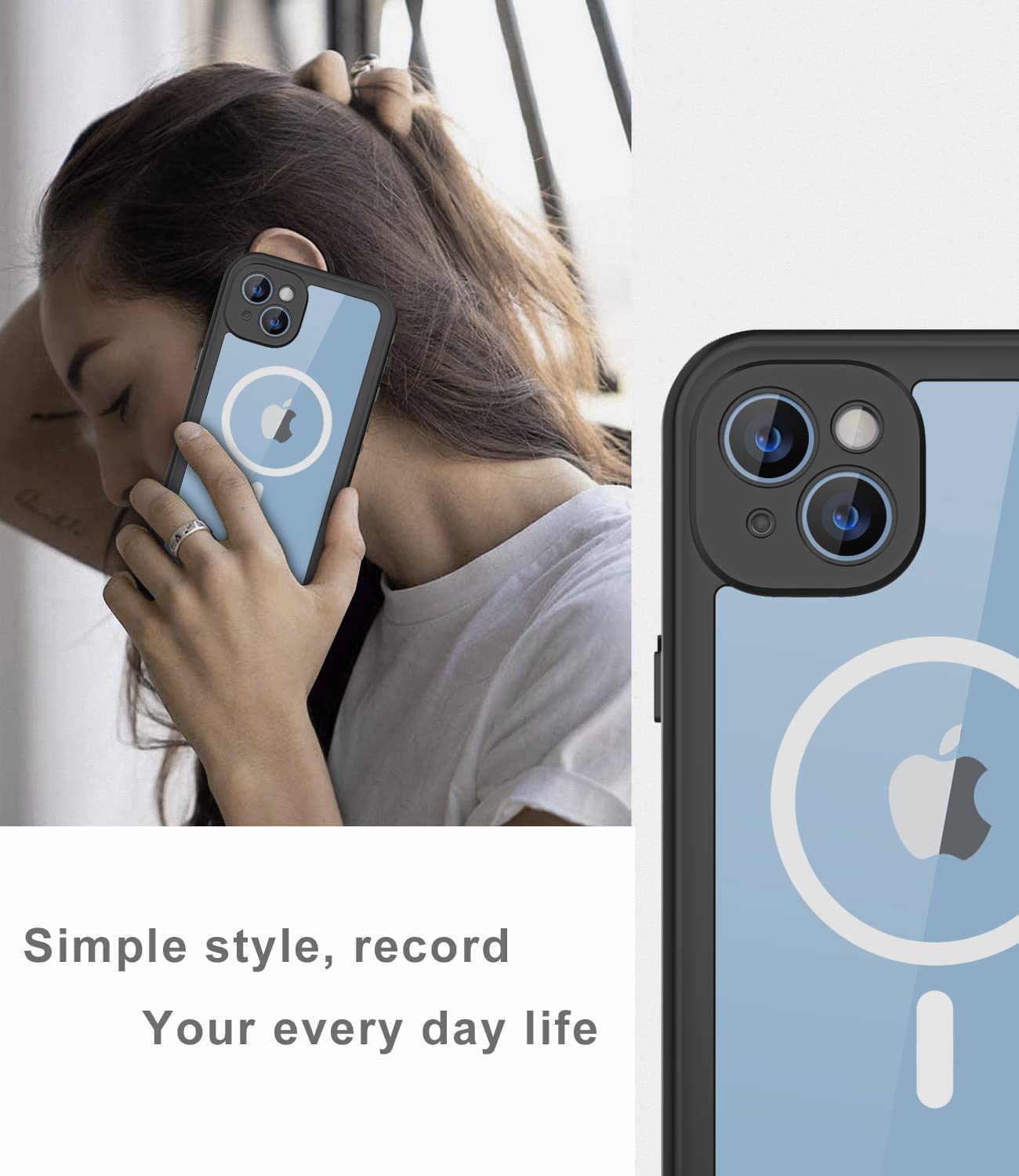 meritcase-iPhone 14 Plus Waterproof Case,Shockproof Dustproof Sturdy ...
