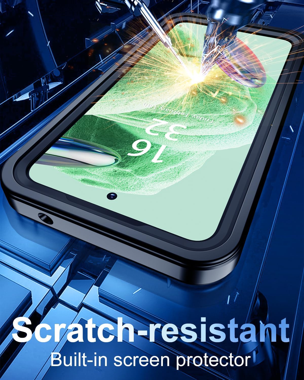 meritcase-Samsung Galaxy S23 FE Case Waterproof,with Built-in Screen&Camera Protector,360° Full ...